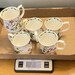 Queens RHS Garden Collection Floral Mug Set of 6 England Bone China E5 ...