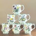 Queens RHS Garden Collection Floral Mug Set of 6 England Bone China E5 ...