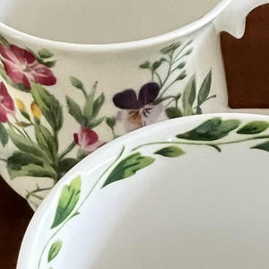 Queens RHS Garden Collection Floral Mug Set of 6 England Bone China E5 ...