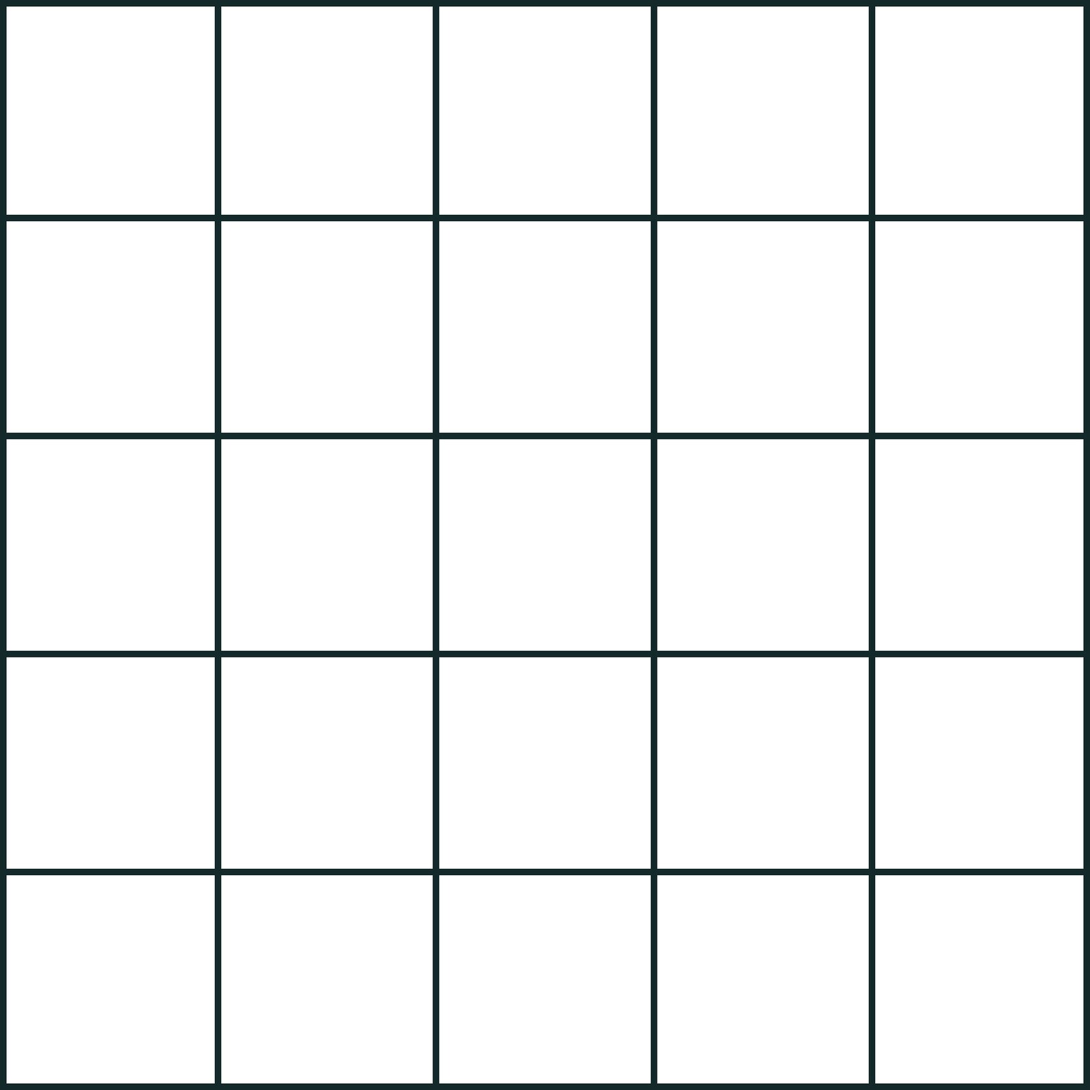 5x5 Grid Chart Blocks Svg Png Digital Download Etsy Ireland