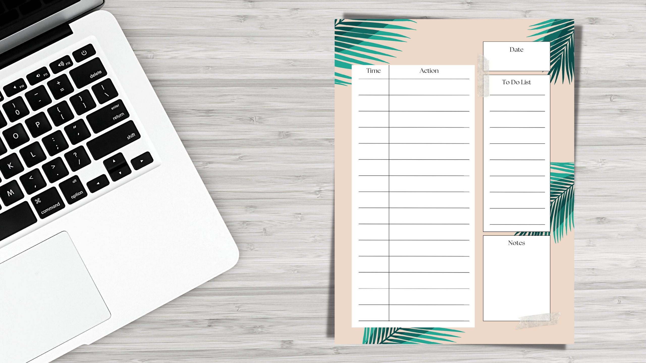 Tropical Planner Printable| to Do List| Productivity Tracker| Simple ...