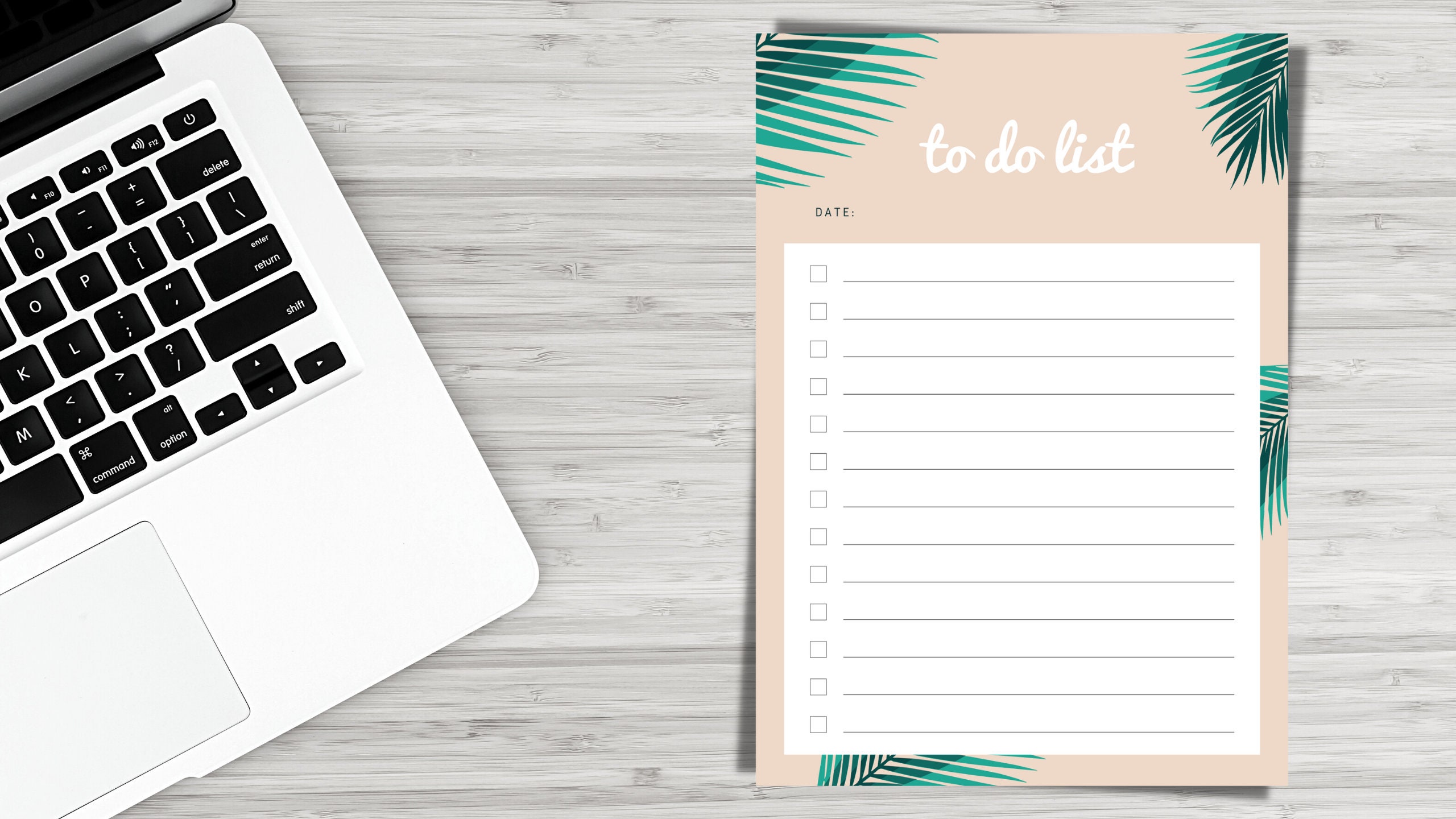 Check List Printable| Tropical Aesthetic| to Do List| Simple&cute ...