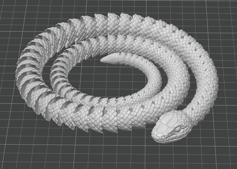 Articulated Snake and Rattle Snake STL File for 3d Printing - Etsy Canada