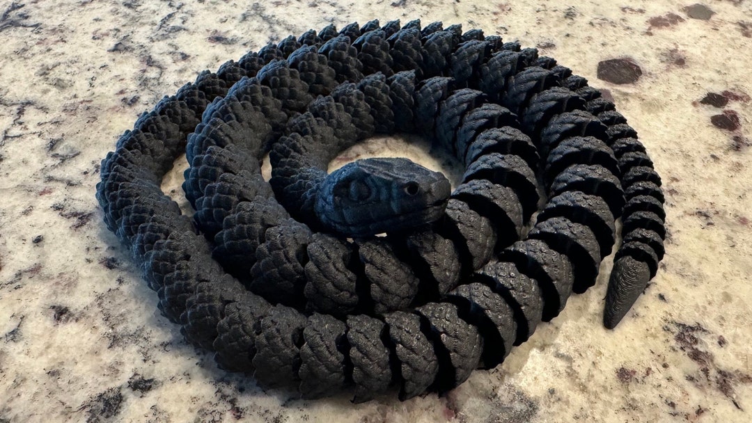 Articulated Snake and Rattle Snake STL File for 3d Printing - Etsy