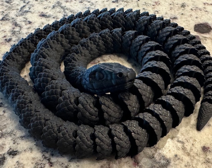 Articulated Snake and Rattle Snake STL File for 3d Printing - Etsy