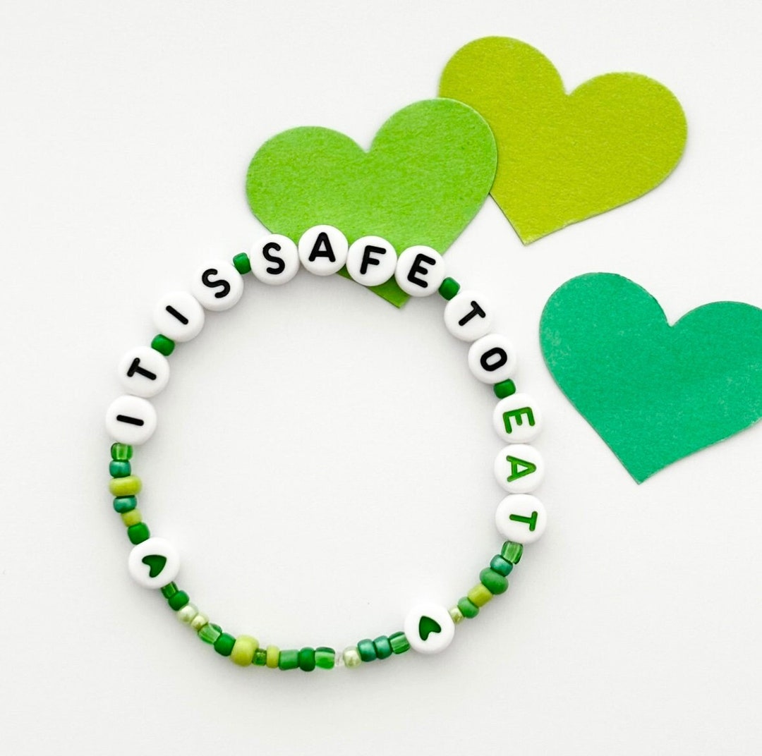 Anorexia / Eating Disorder / Mental Health Recovery Bracelet - SAFE TO ...