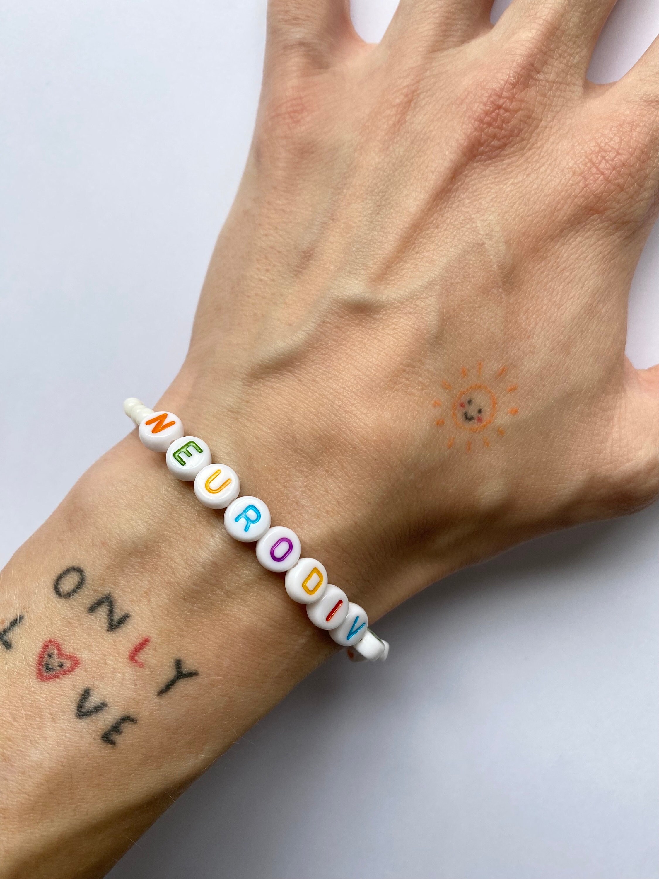 Neurodiversity/neurodivergent Bracelet Hidden Disability Awareness e.g ...