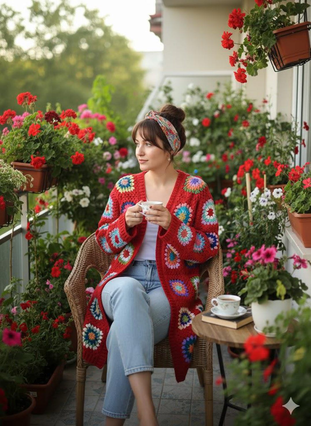 Oversized Granny Square Cardigan, Vintage Y2K Patchwork Coat - Etsy