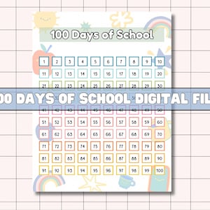 100 Days of School Digital File - Etsy