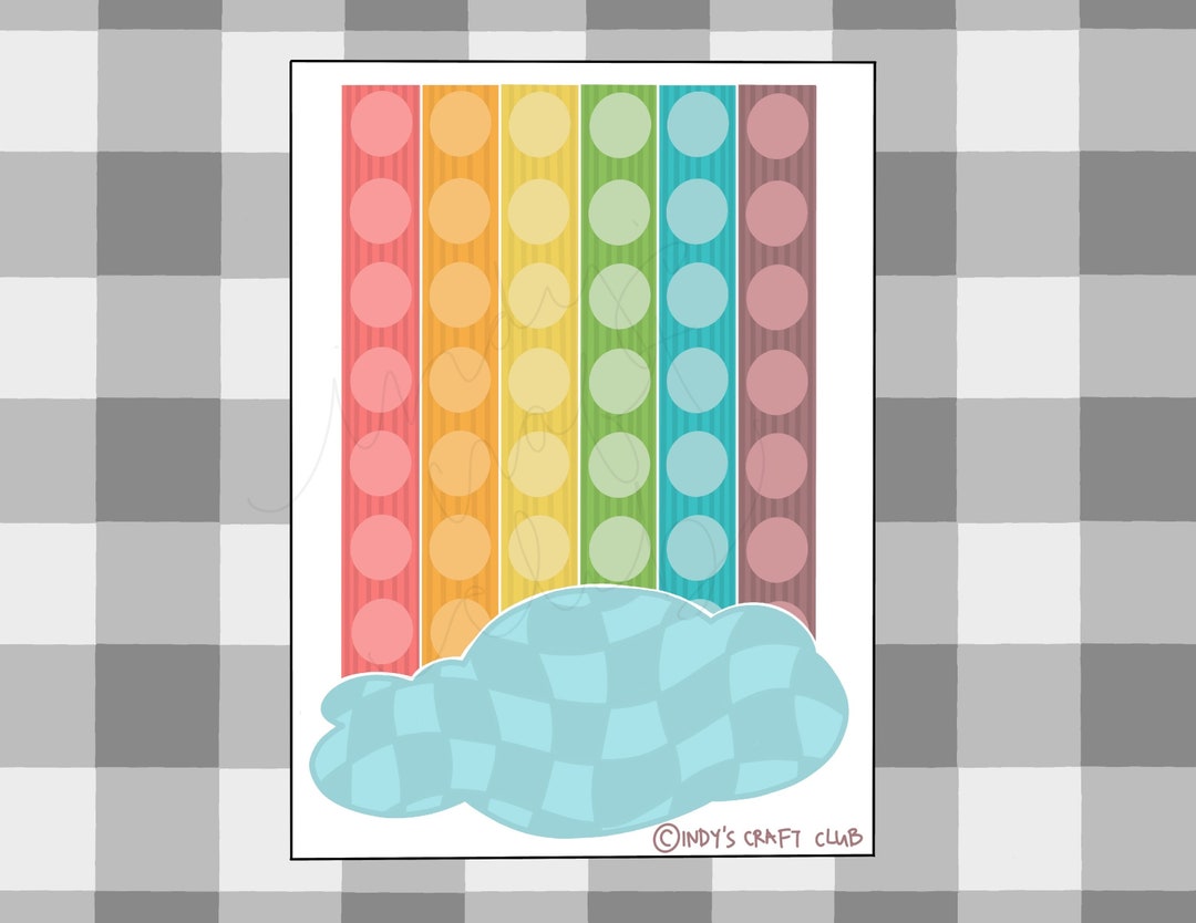 Rainbow Sorting Printable - Fine Motor Skills - Etsy