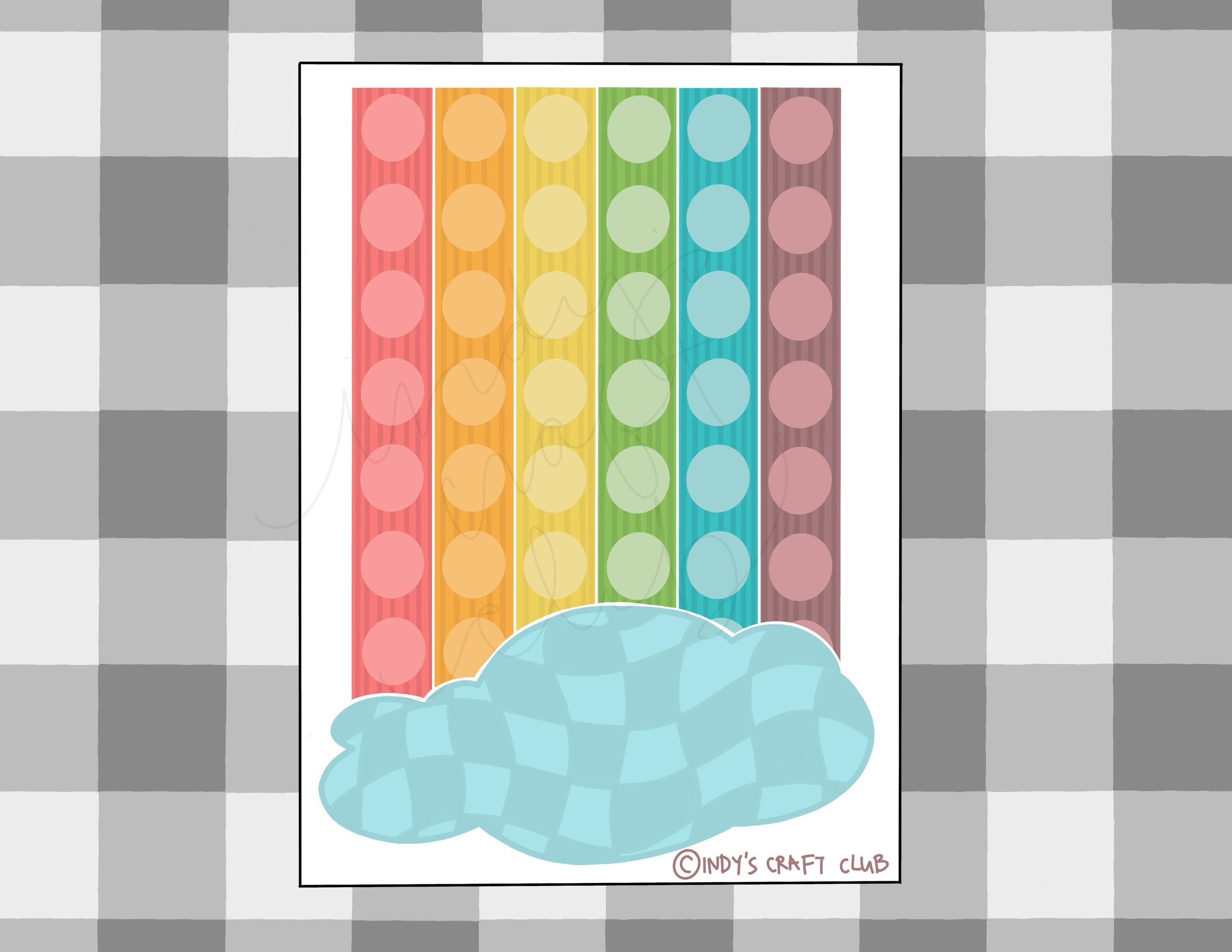 Rainbow Sorting Printable - Fine Motor Skills - Etsy