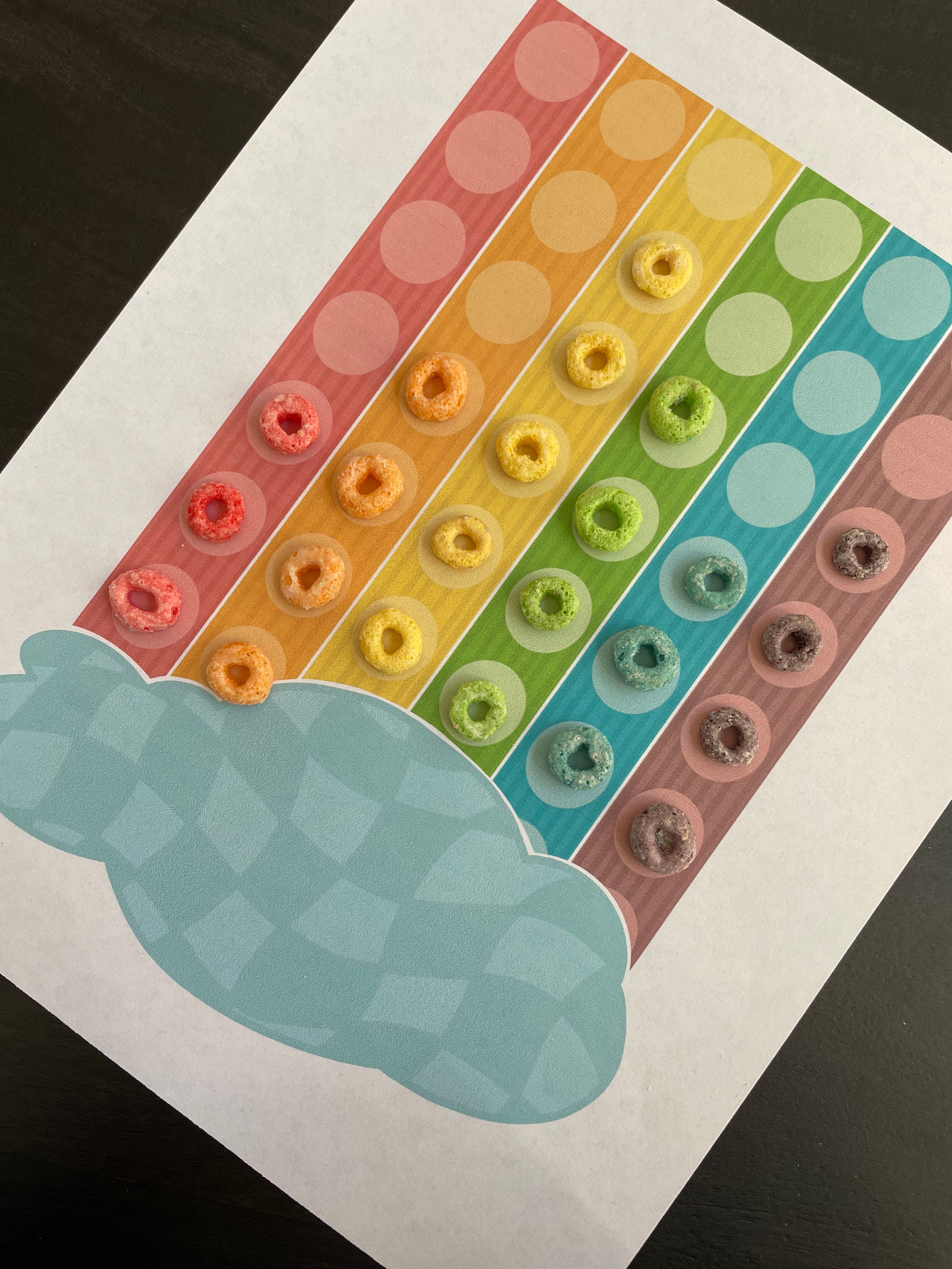Rainbow Sorting Printable - Fine Motor Skills - Etsy