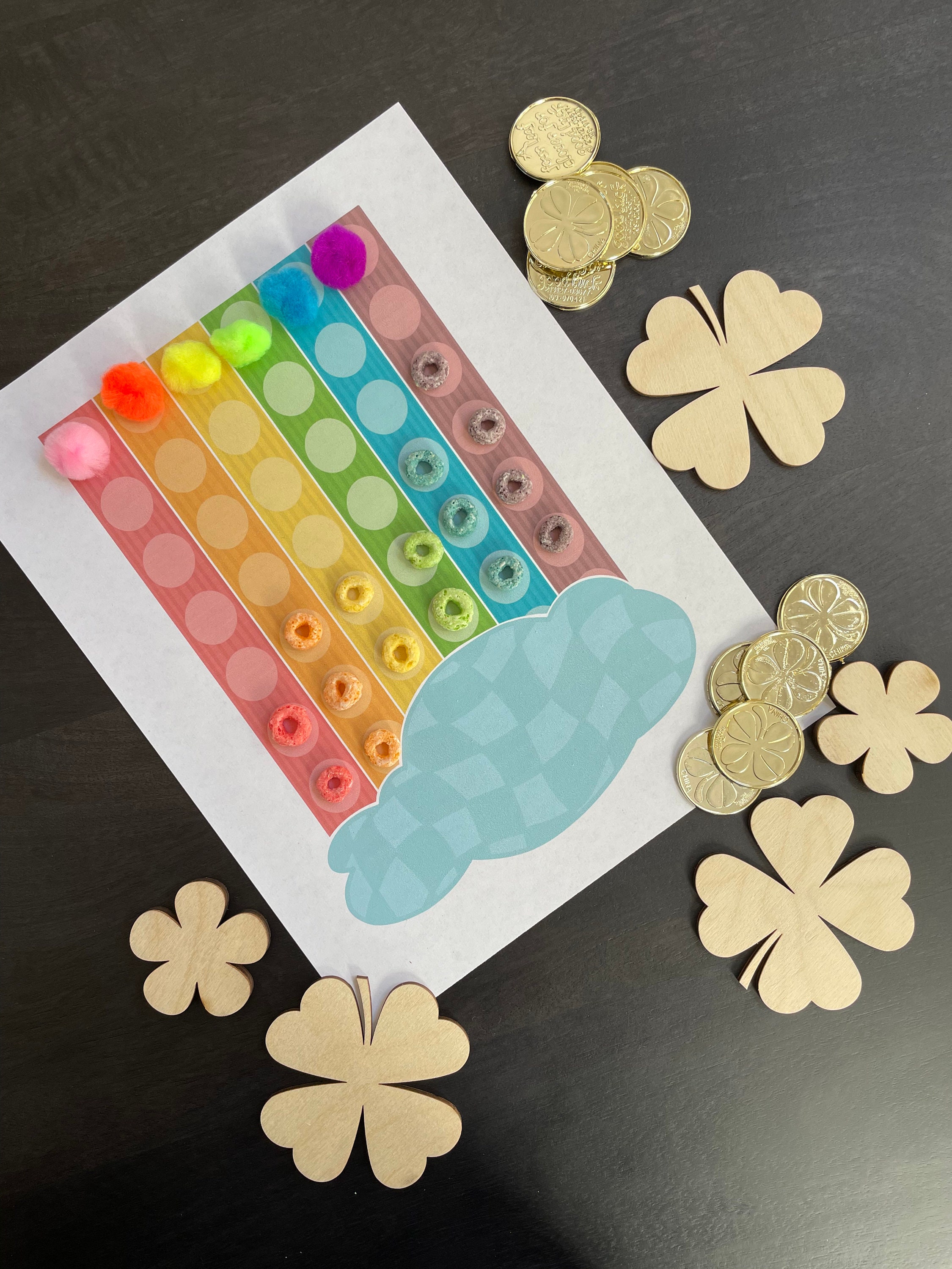 Rainbow Sorting Printable - Fine Motor Skills - Etsy
