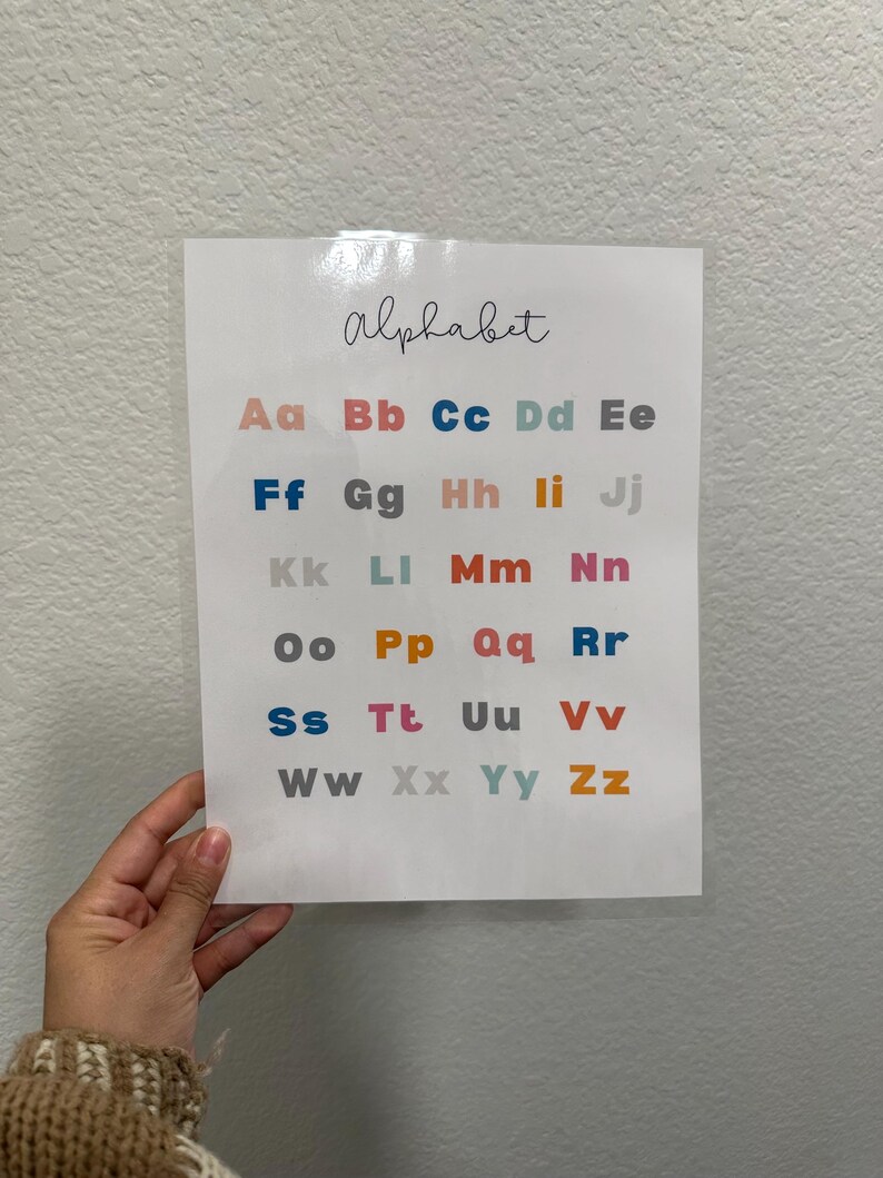 Alphabet Upper and Lowercase Poster Digital File - Etsy