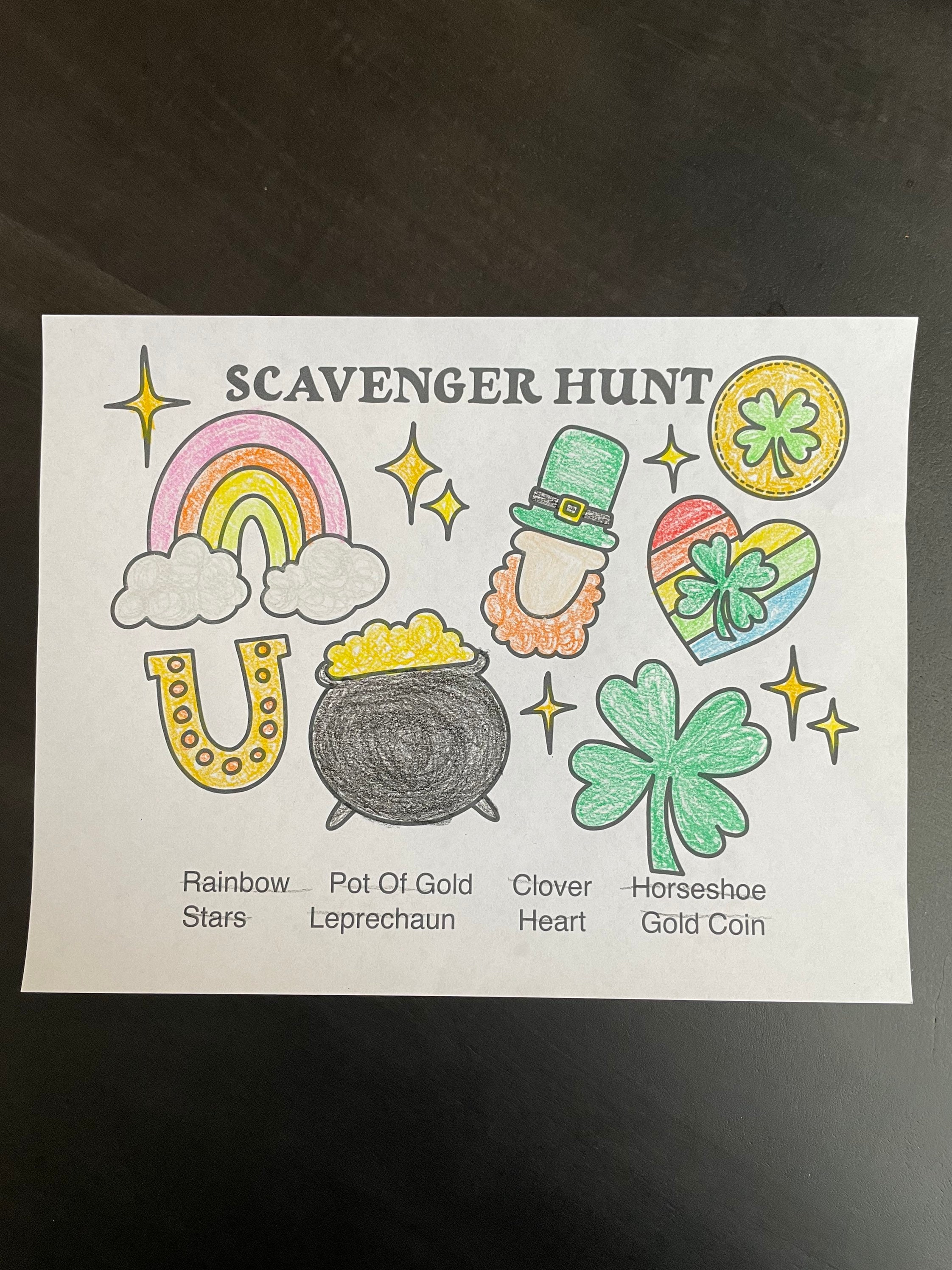 Scavenger Hunt Coloring Page Printable - Etsy UK