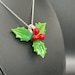 Holly Leaf Pendant - Etsy