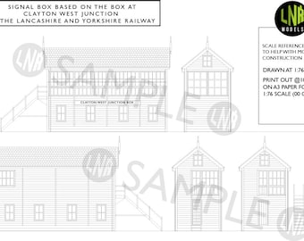 B 70-07R GWR O Gauge Medium Signal Box - Right Stairs - (7mm Scale, 1/ ...