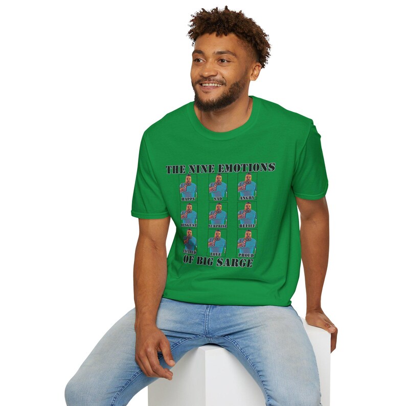 Sons of Liberty 9 Emotions of Big Sarge Graphic Tee - Etsy