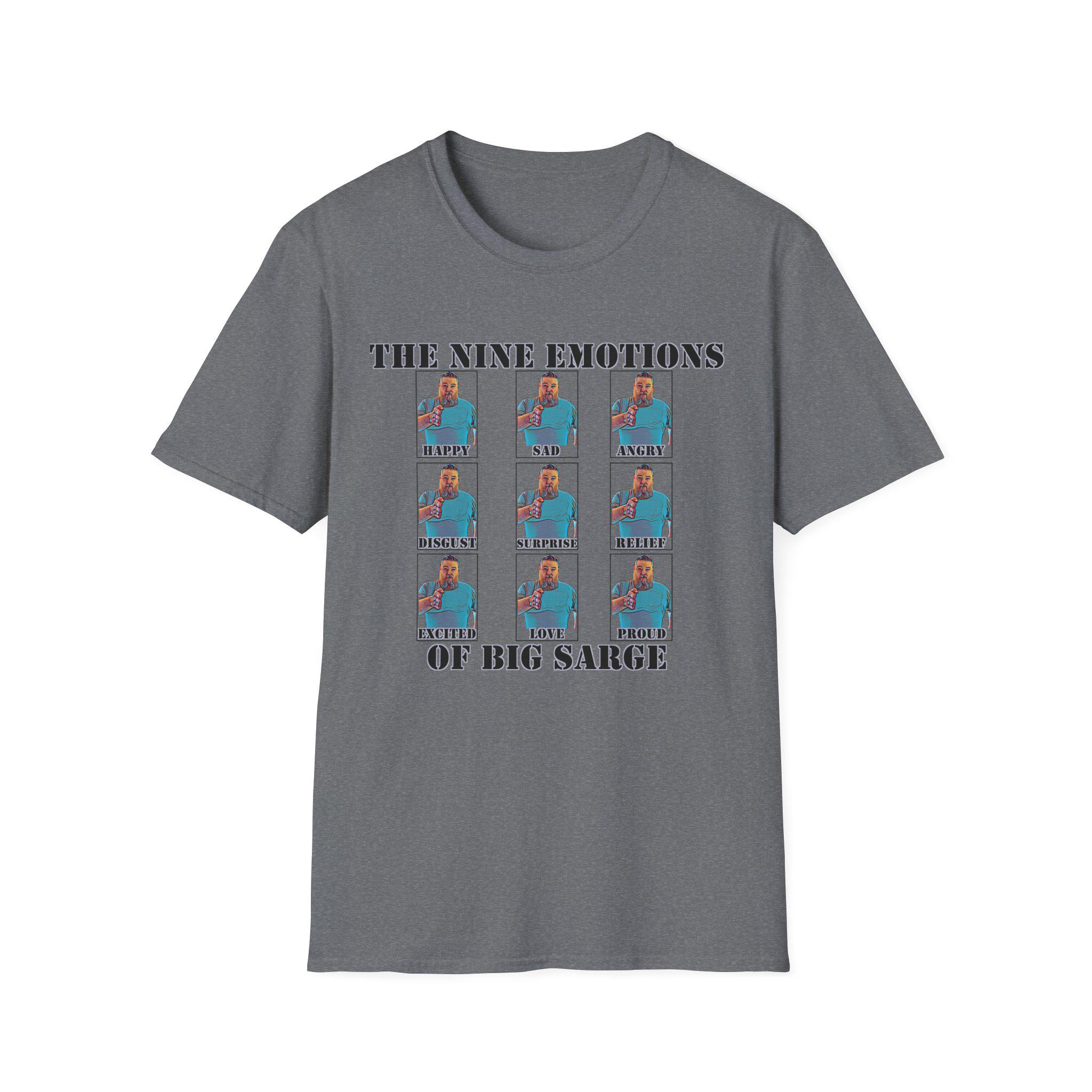 Sons of Liberty 9 Emotions of Big Sarge Graphic Tee - Etsy