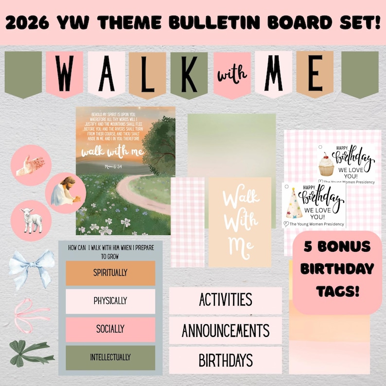 YW Bulletin Board Bundle | LDS Young Women Decor (digital Download) - Etsy