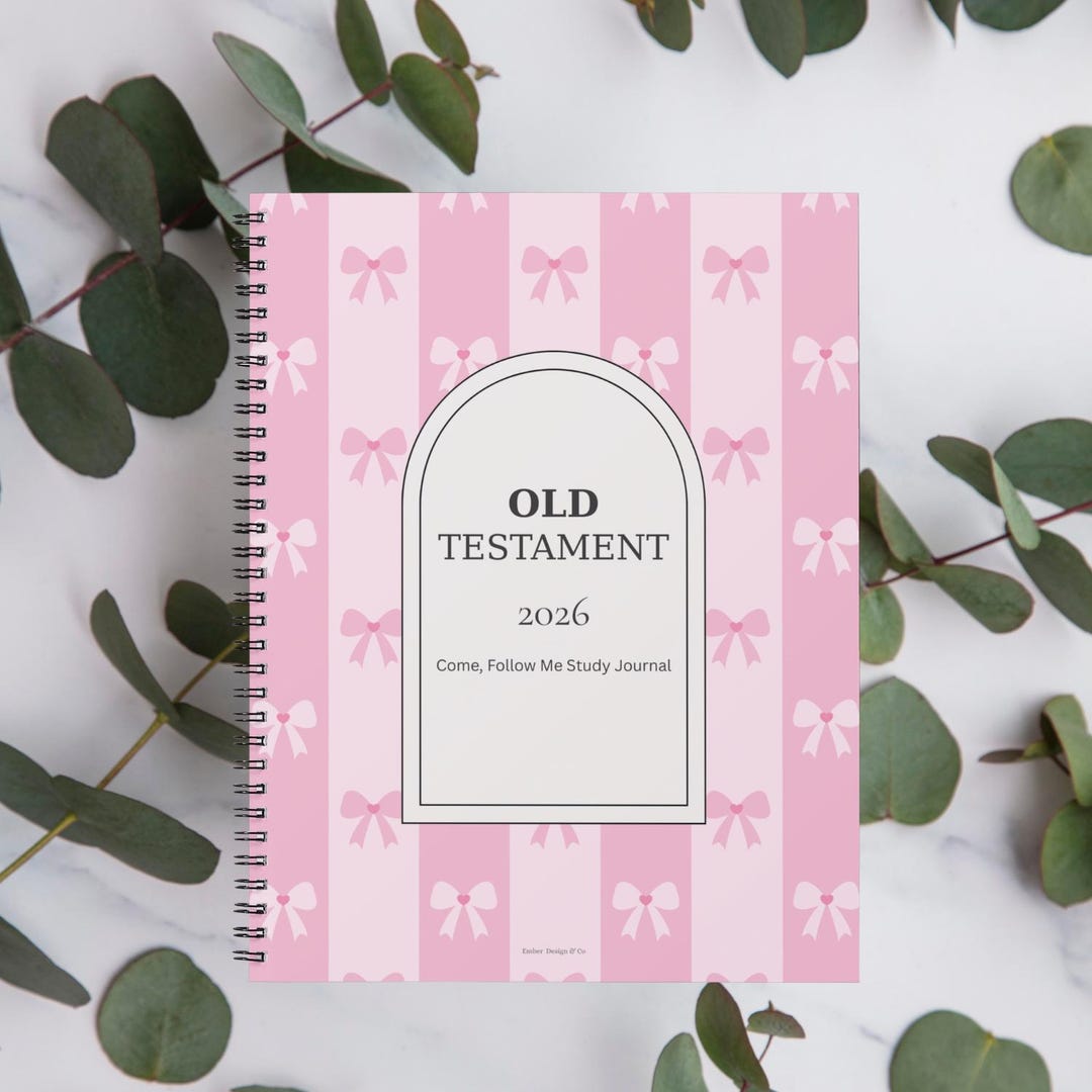 2026 Come Follow Me Old Testament Journal Printable • Weekly Study ...