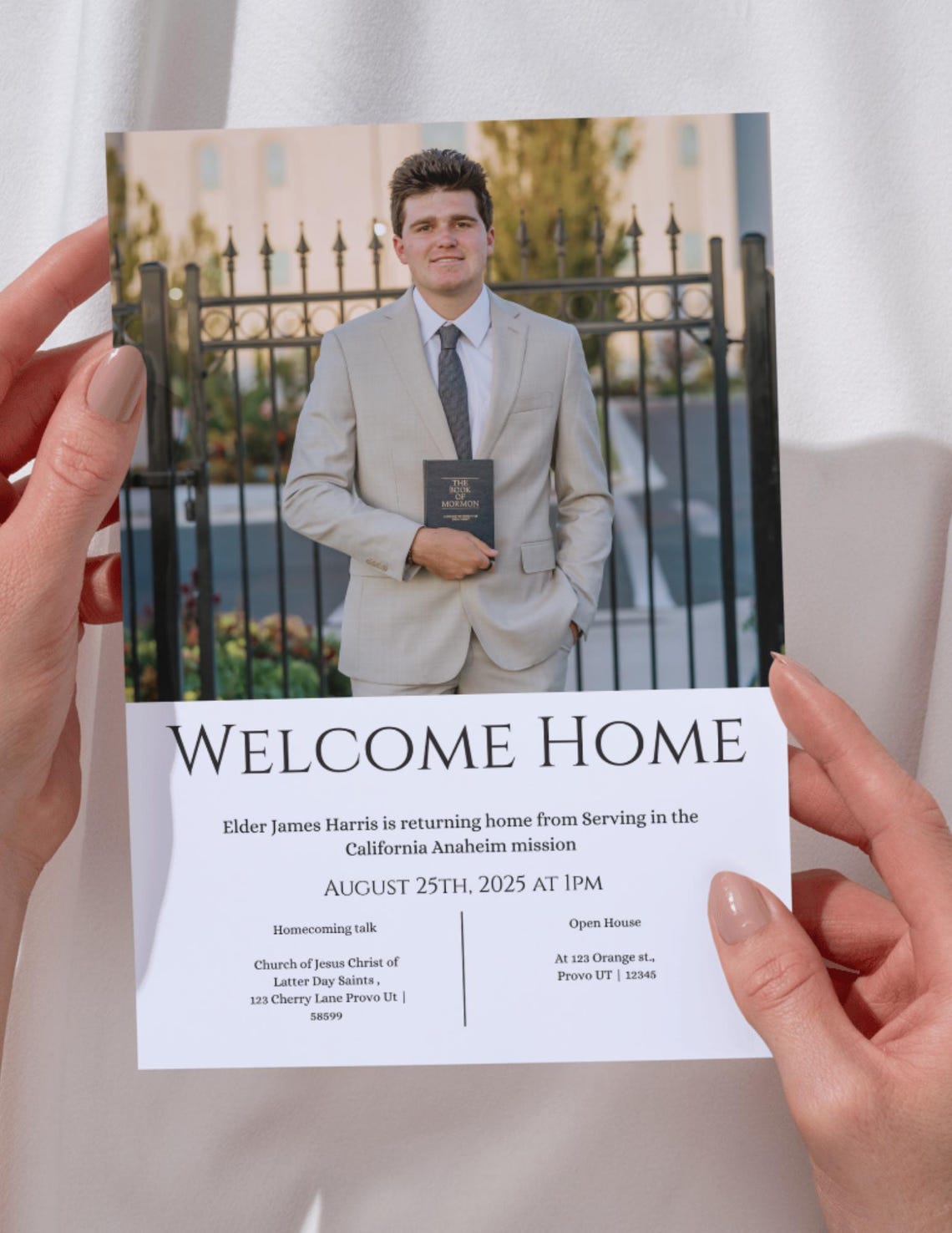 Missionary Homecoming Invitation: Editable LDS Invite (digital Download ...