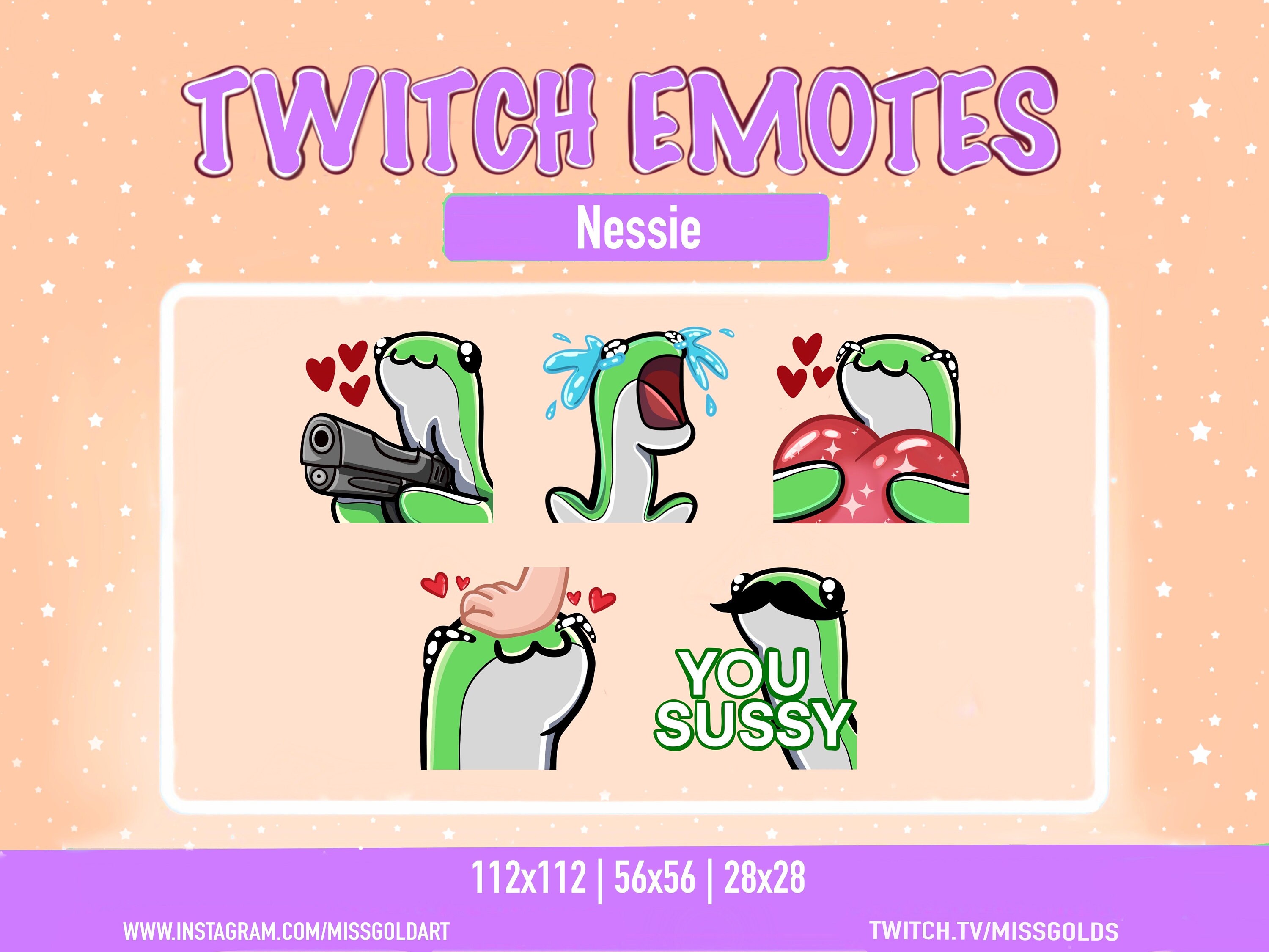 Nessie Apex Legends Emotes Nessie Emotes Twitch Streamers - Etsy Israel