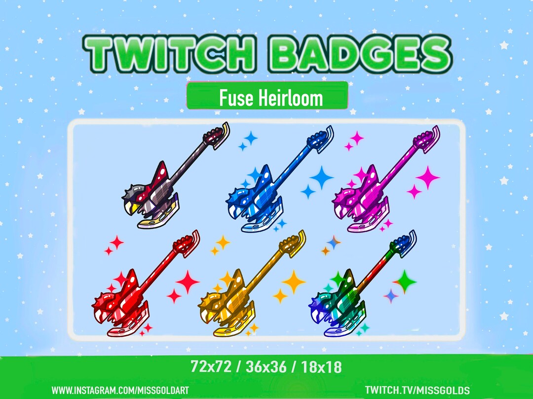 Fuse Heirloom Apex Legends Badges, Fuse Badges, Twitch Streamers, Sub ...