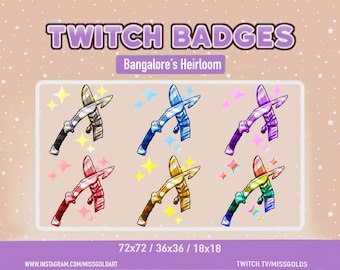 Loba Heirloom Badges, Loba Badges, Twitch Streamers, Sub Badges for ...