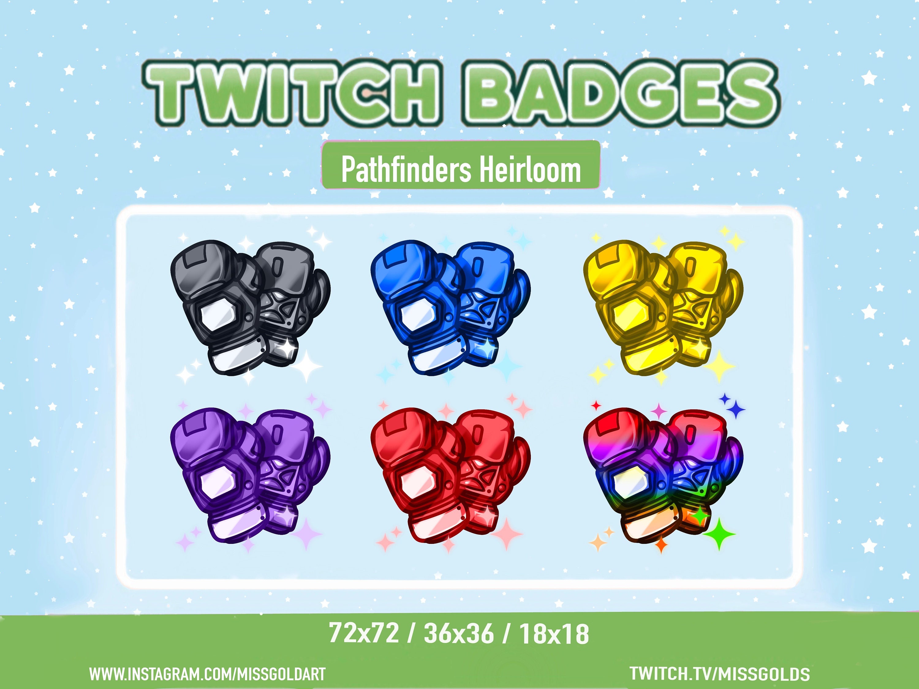 Pathfinder Heirloom Badges, Pathy Badges, Twitch Streamers, Sub Badges ...