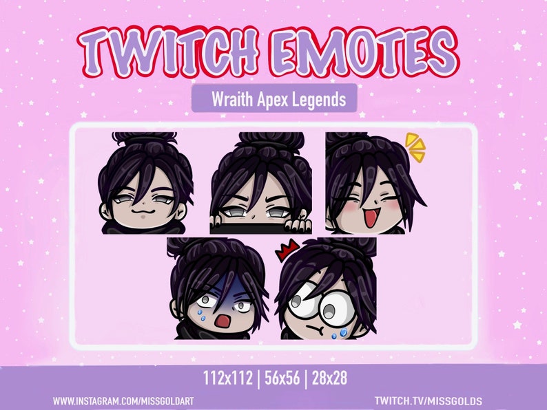 Wraith Apex Legends Emotes, Wraith Emotes, Twitch Streamers, Emotes for ...