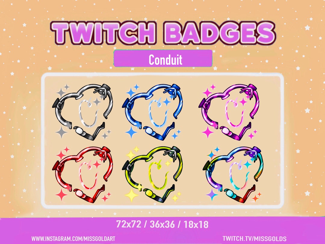 Conduit Badge, Conduit Apex Badges, Twitch Streamers, Sub Badges for ...