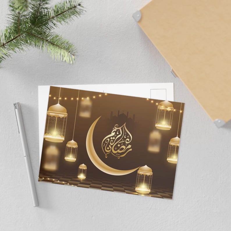 Islamic Postcards, Eid Greetings Cards, Ramadan Stationery, Fine Art ...