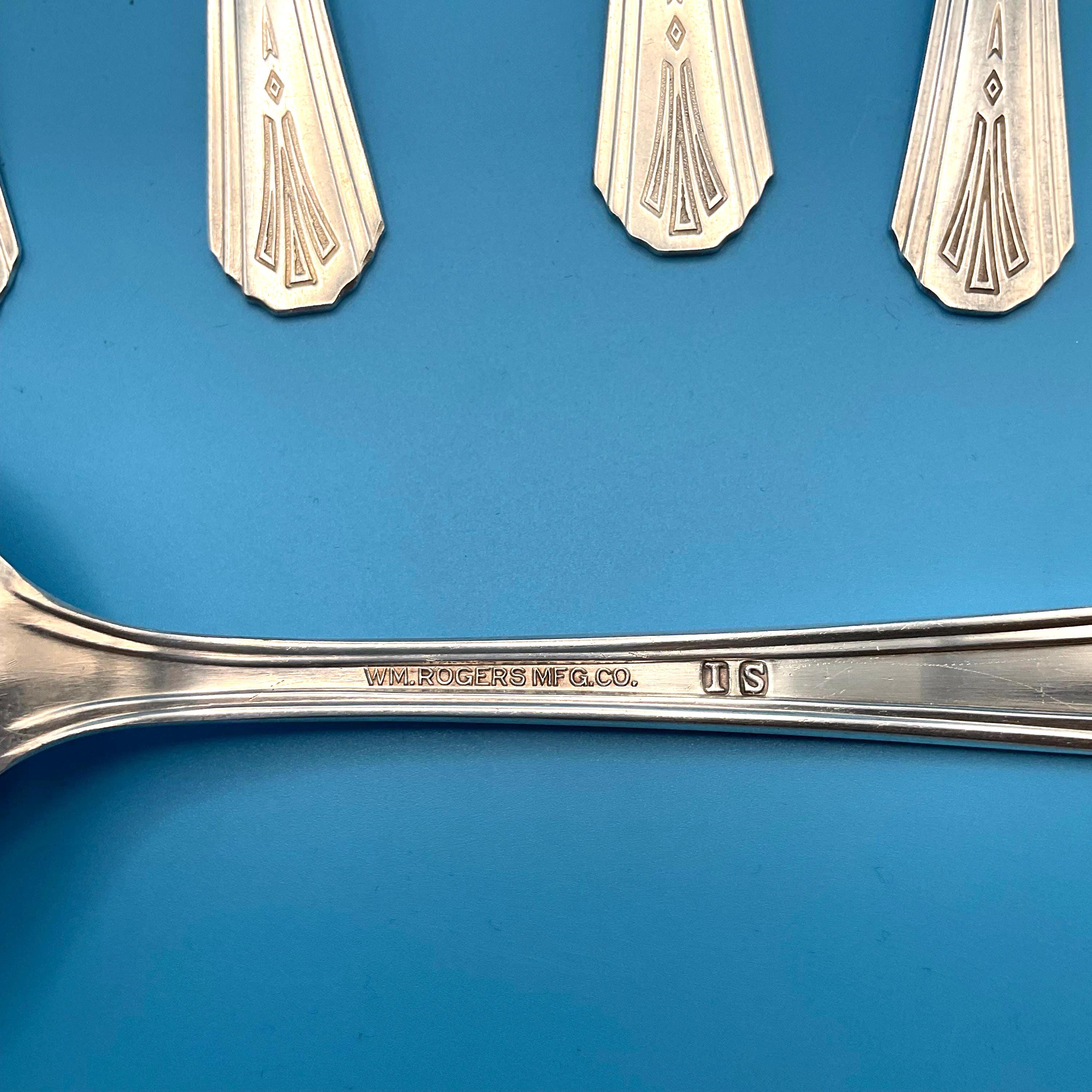 Ivanhoe Pattern by Wm Rogers Silverplate Spoon Set, Vintage Art Deco - Etsy
