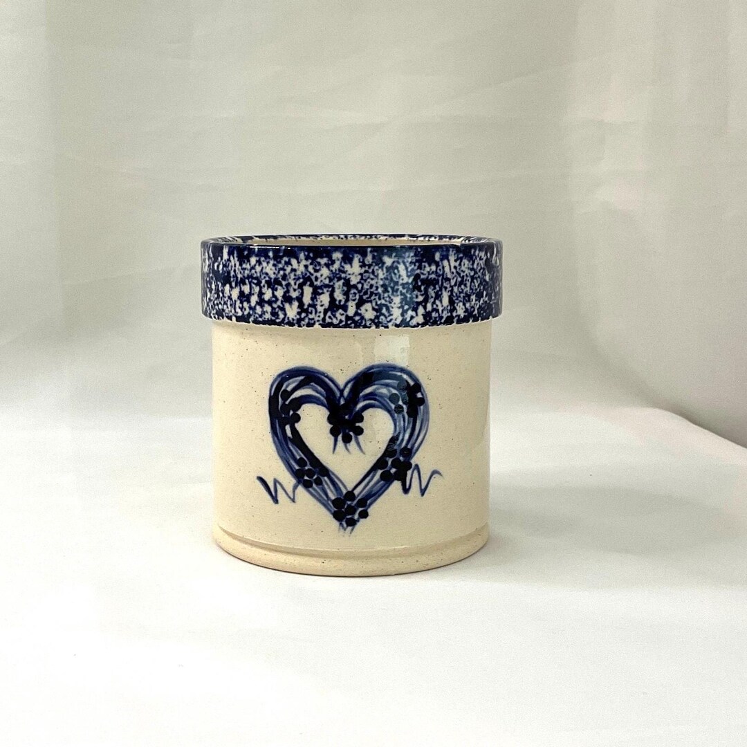 Vintage Three Rivers Pottery 1993 Stoneware Signed Crock Made in ...