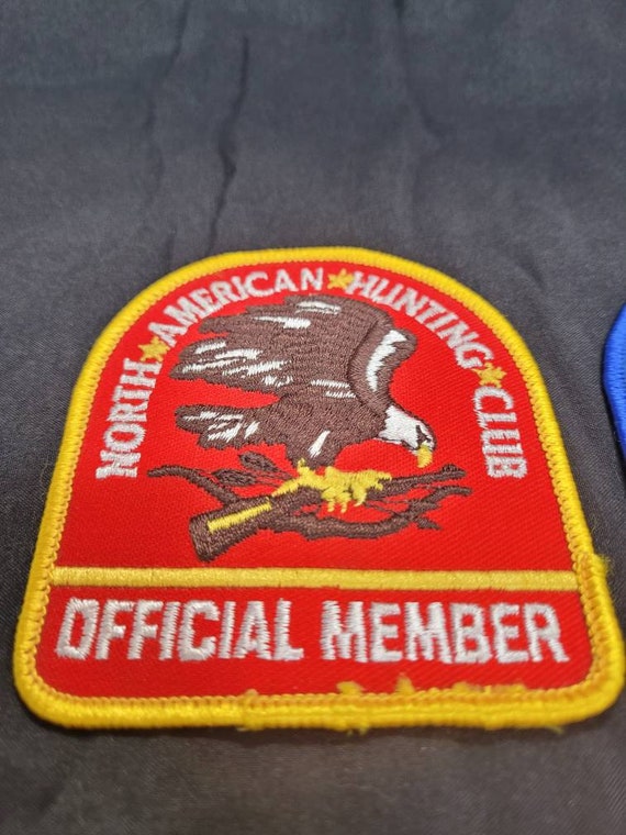2 Vintage North American Hunting Club Member Patches - Gem