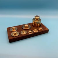 Antique Brass Nesting Weights, English Troy Nesting Weights, Ponderal ...
