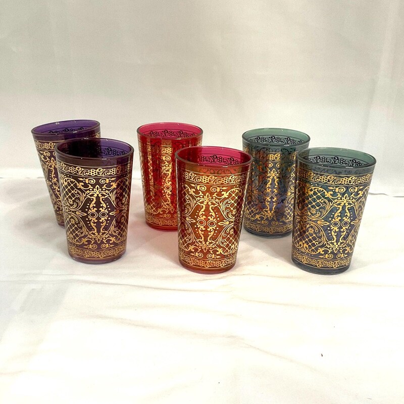 Colored Glassware - Etsy