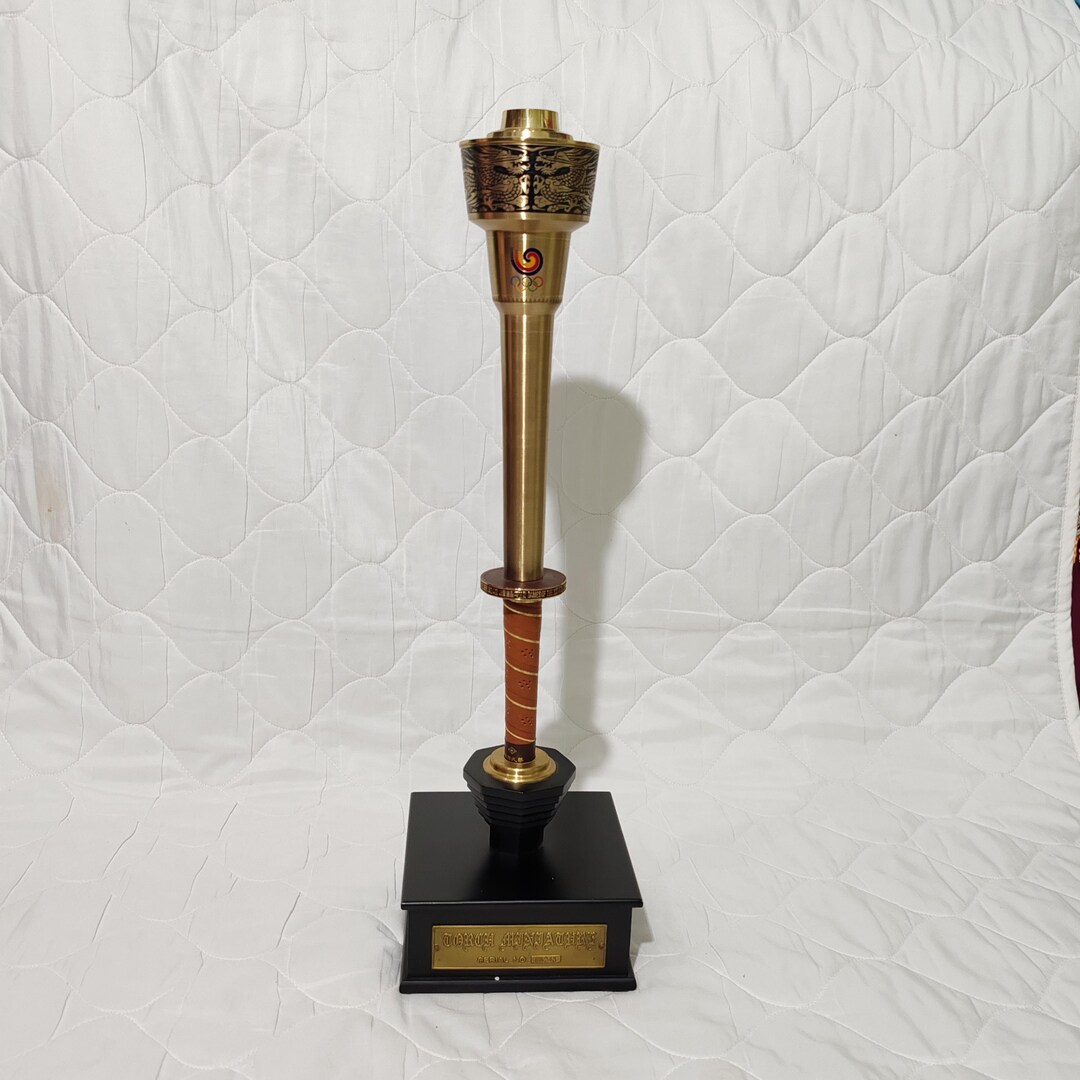 1988 Seoul South Korea Olympic Torch, 80% Scaled Down Miniature Replica ...