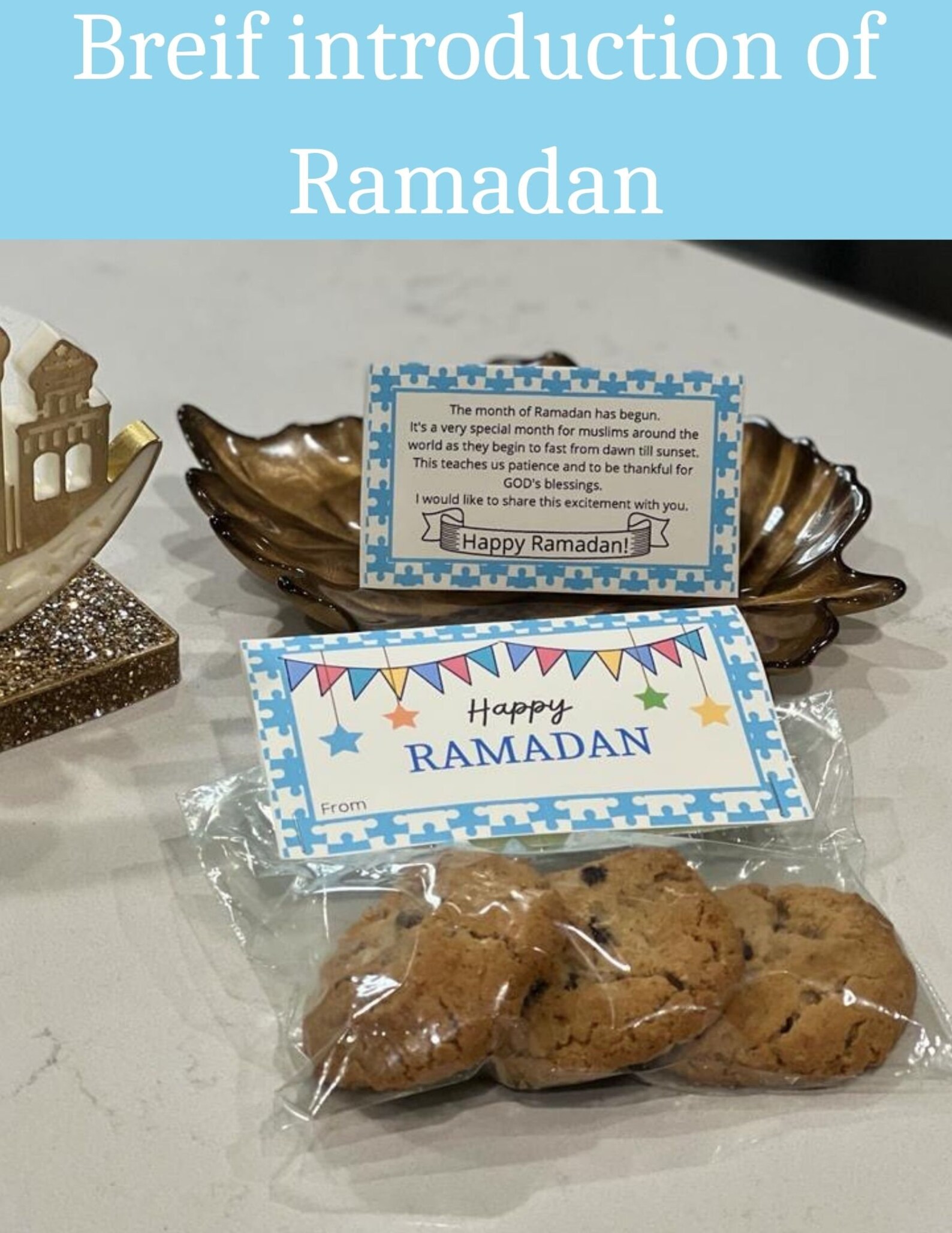 Welcome Ramadan Cookie Printable Card,happy Ramadan Cookie Printable ...