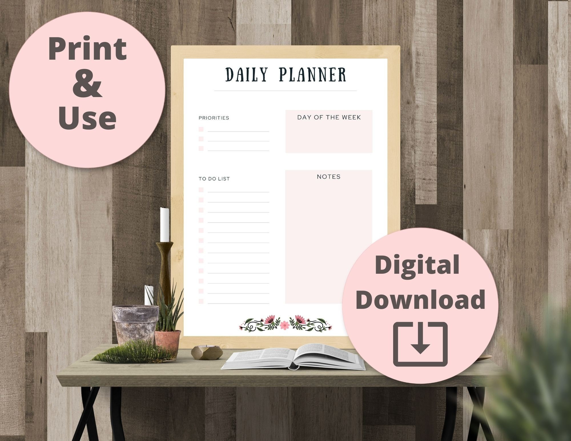 All in One Printable Planner-daily Planner,weekly Planner,monthly ...