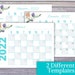 Printable Floral Calendar 2022 Bundle - Etsy