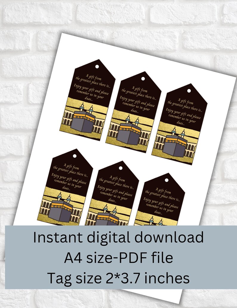 Umrah Mubarak Gift Tag - Etsy