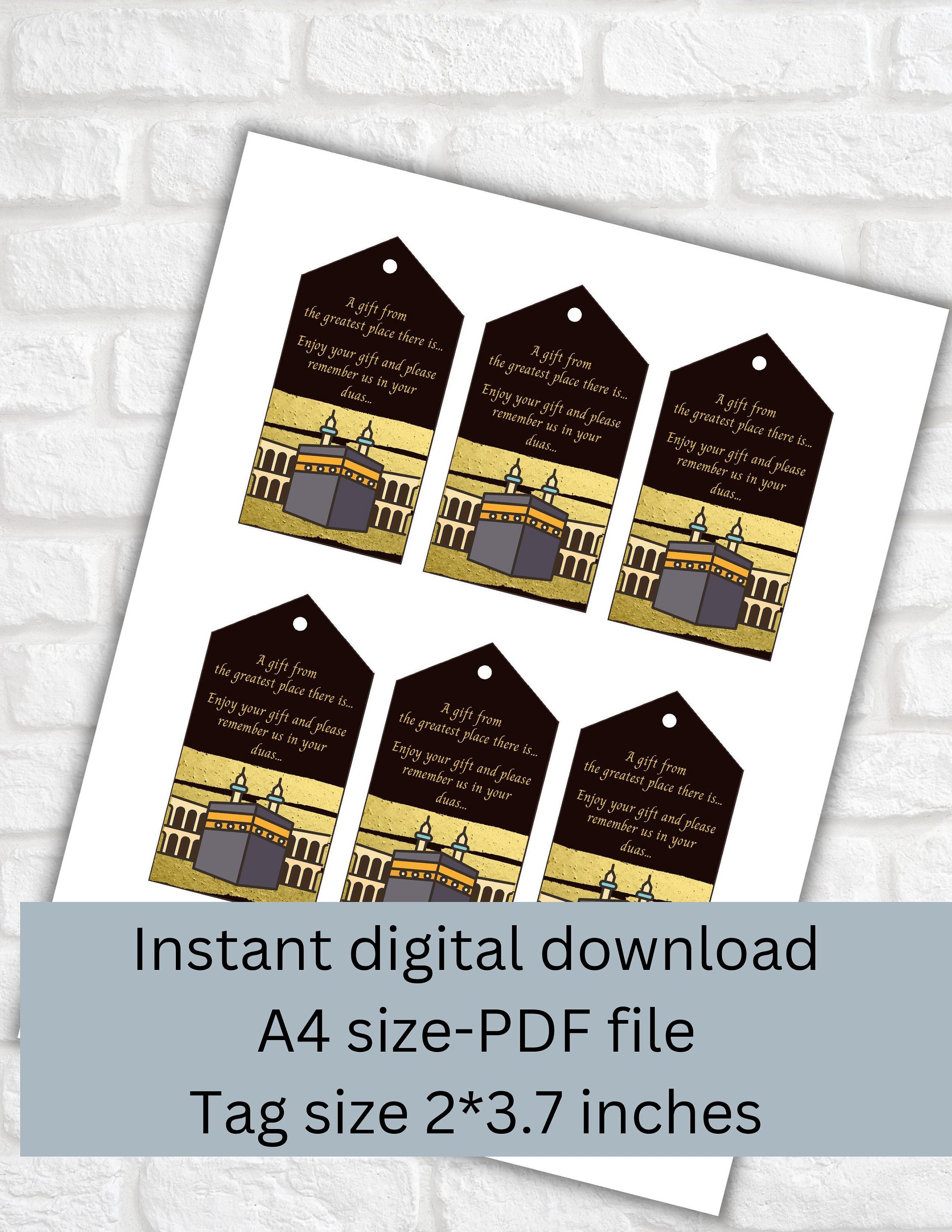 Umrah Mubarak Gift Tag - Etsy