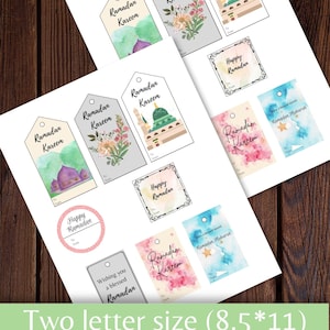 Printable Ramadan Mubarak Gift Tag,ramadan Kareem Gift Tag,ramadan ...