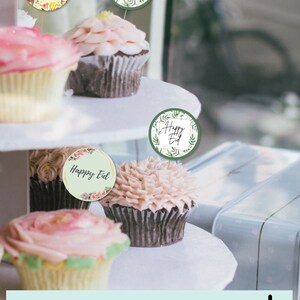 Happy Eid Cupcake Toppers Printable,eid Cupcake Toppers,diy Cupcake ...