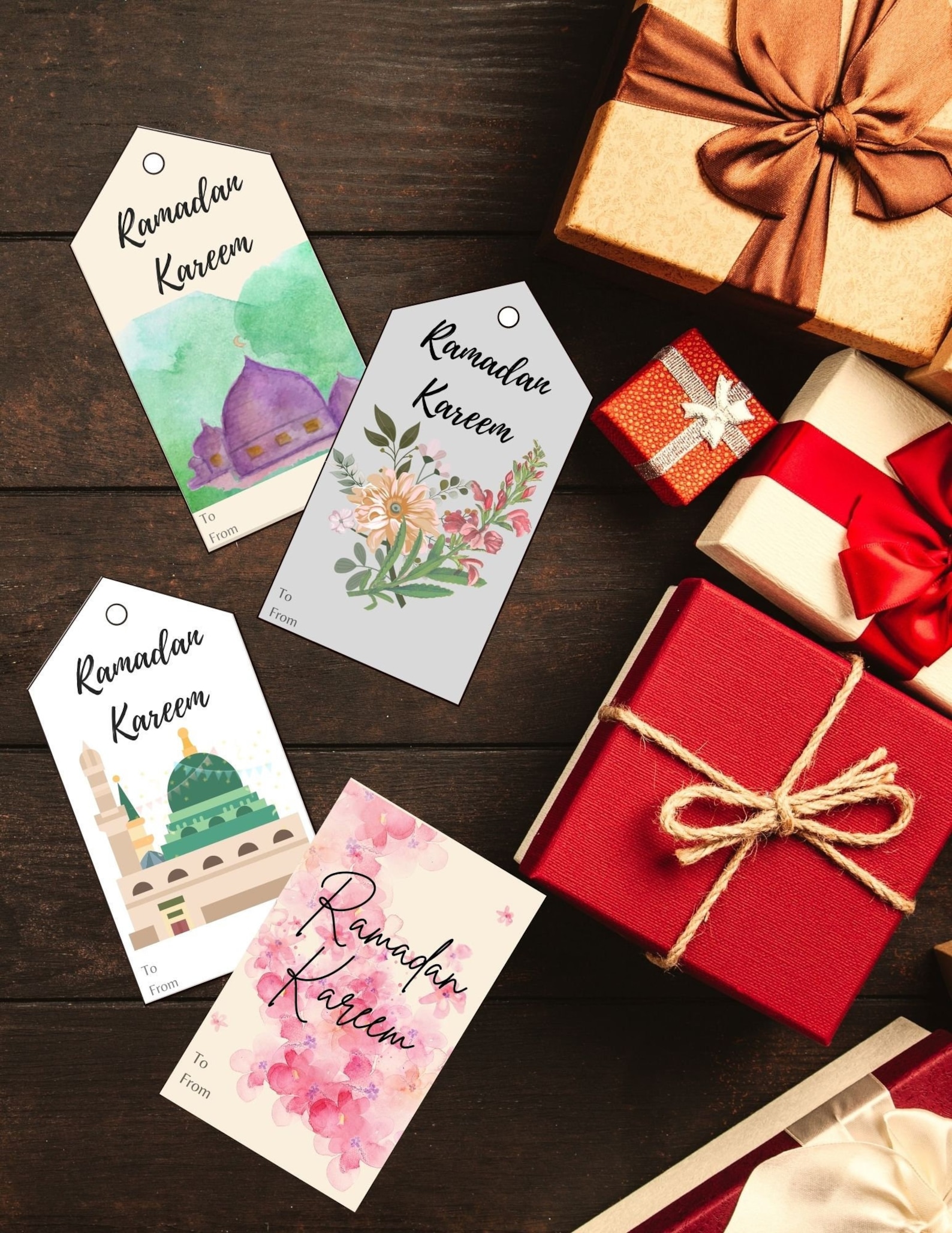 Printable Ramadan Mubarak Gift Tag,ramadan Kareem Gift Tag,ramadan ...