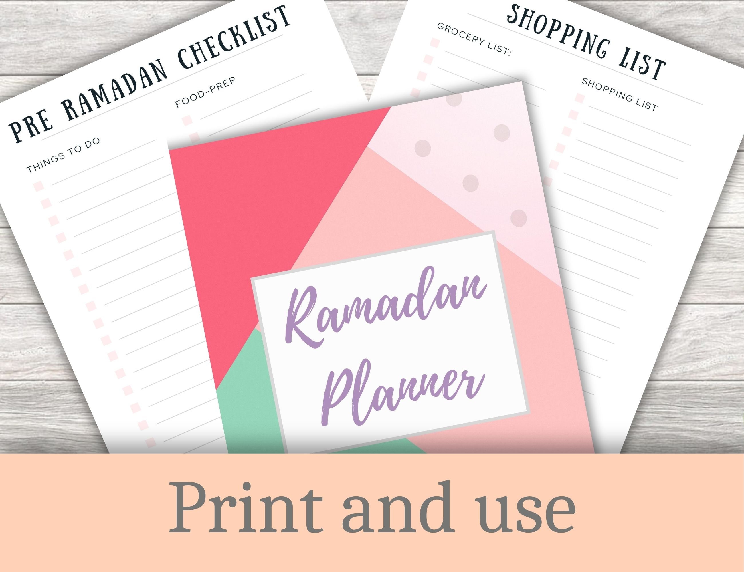 Ramadan Planner Printable,ramadan Planner Journal,ramadan Planner 2022 ...