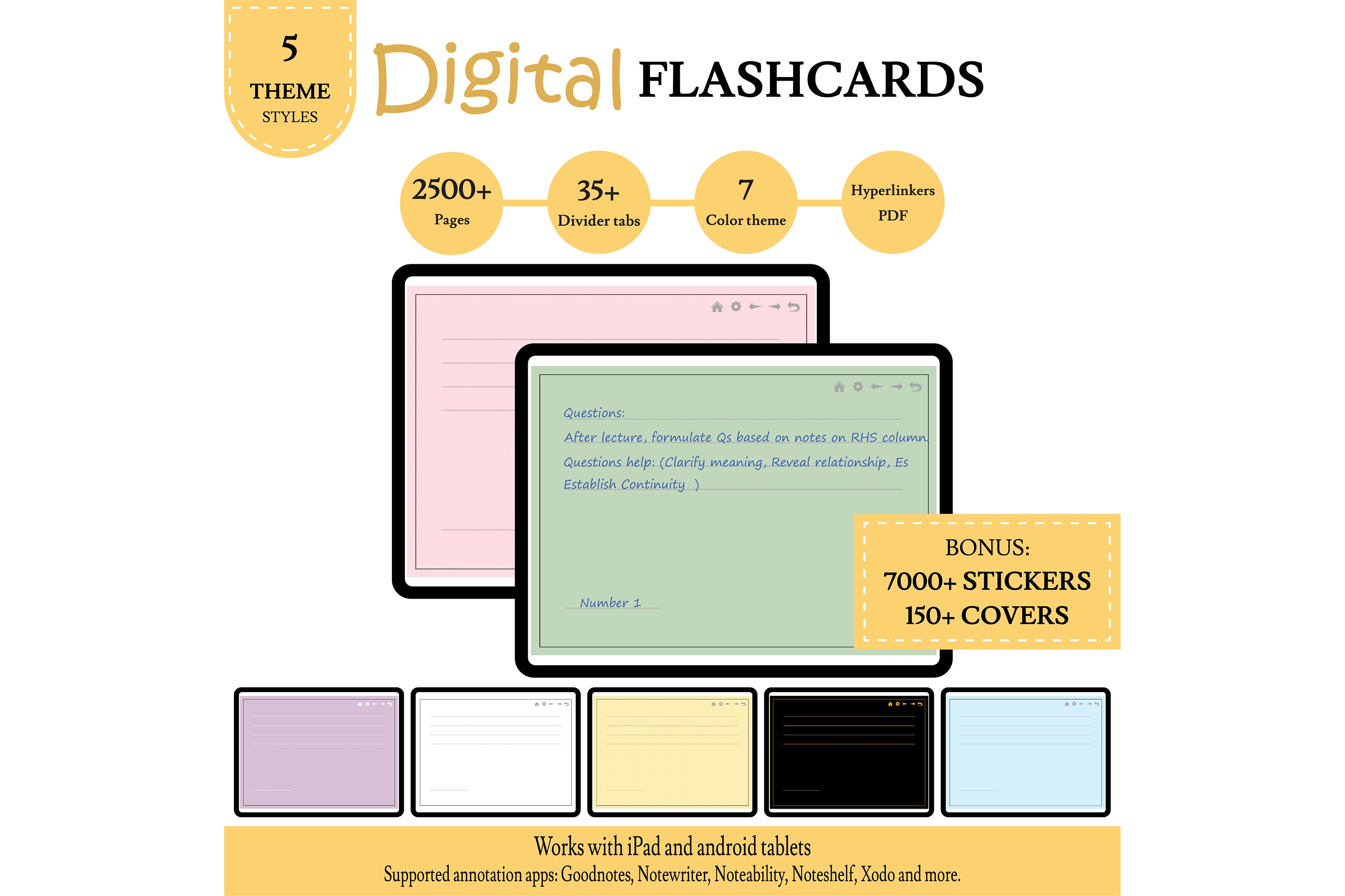 Comprehensive Digital Flashcards Bundle Interactive Study Aid With ...