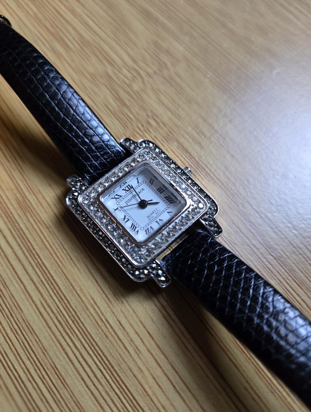 Beautiful Pre-owned Vintage Judith Jack Quartz Marcasite Sterling ...